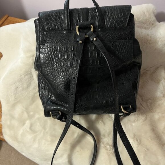 Brahmin | Bags | Brahmin Black Backpack Purse | Poshmark